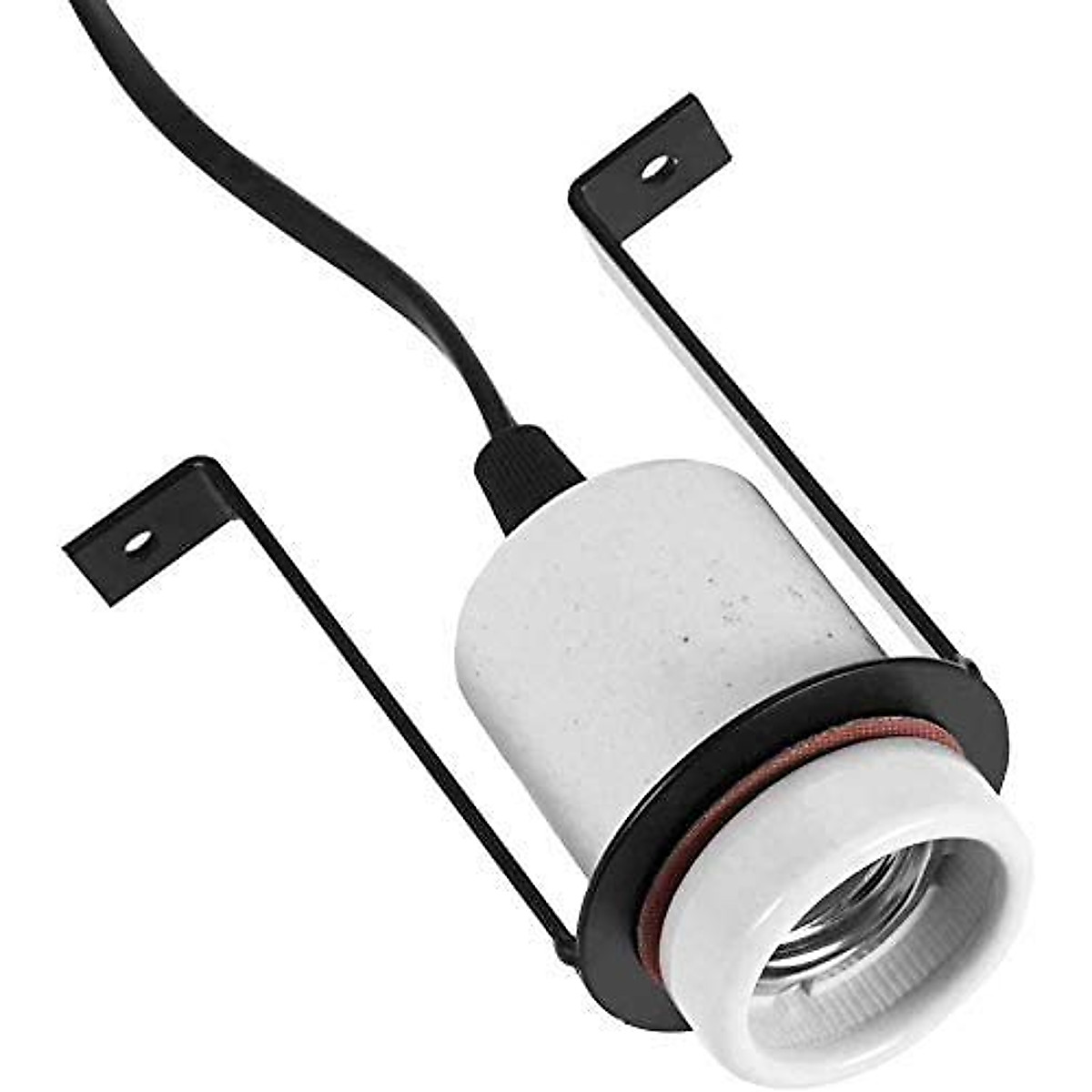 iRuiZhe Reptile Ceramic Heat Lamp Holder Pet Heater Bracket for Heat Lamp Bulb(Lamp Bulb Not Included)