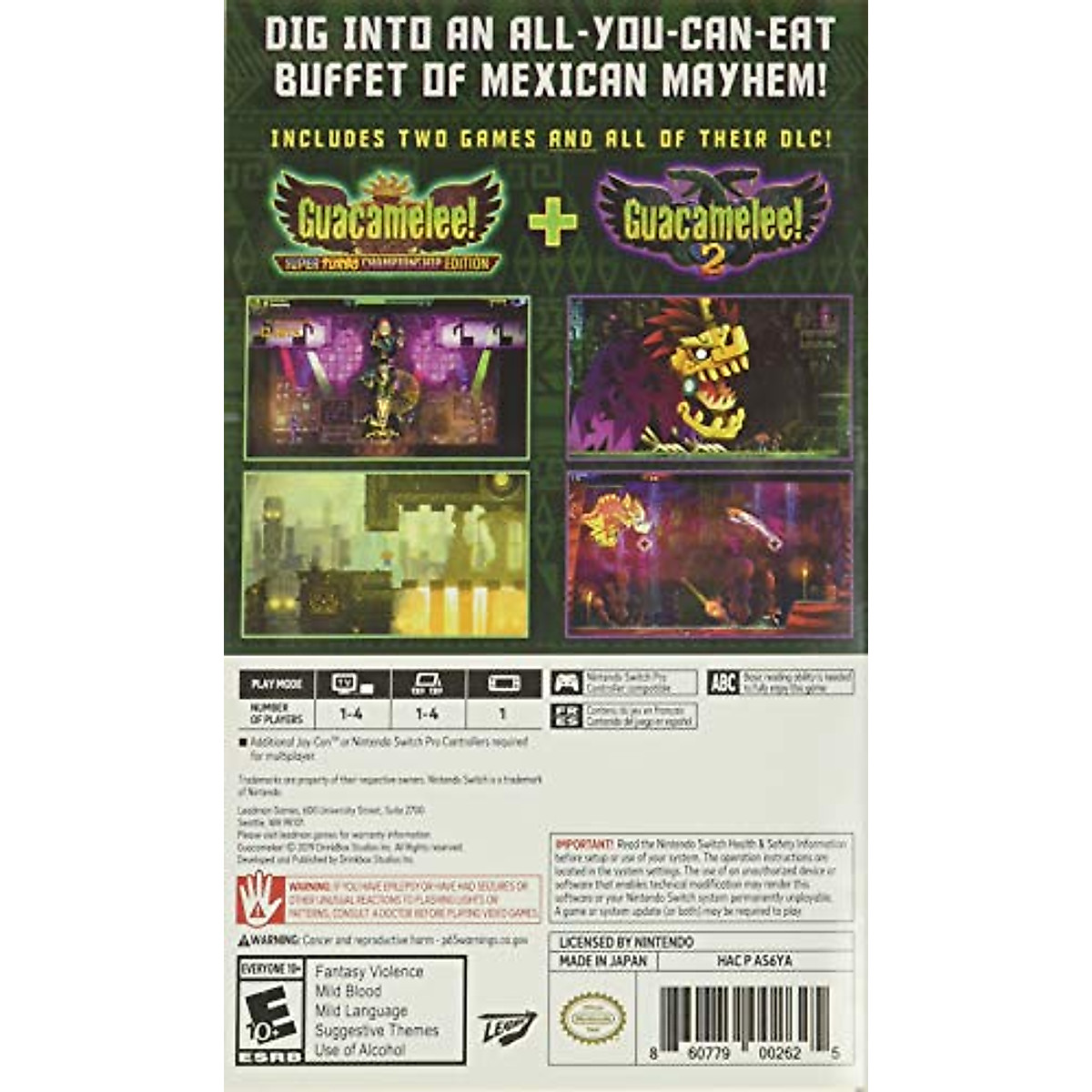 Guacamelee! One-Two Punch Collection - Nintendo Switch ( Sound Track is available with the digital downloadable code)