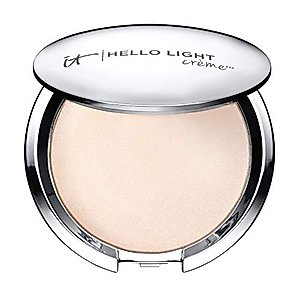 IT Cosmetics Hello Light Creme Luminizer - Anti-Aging Highlighter - Brightens, Hydrates & Awakens Skin - With Silk, Hydrolyzed Collagen, Peptides & Antioxidants - 0.23 oz