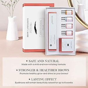 Eyebrow Lamination Kit - Buqikma Professional Brow Lift Kit Eyebrows Lift Styling Kit Suitable for DIY and Salon (with plastic film (new))