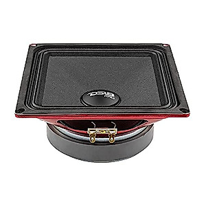 DS18 PRO-X6.4MSQ 6.5X6.5'' Square Midrange Loudspeaker 500 Watts 250W RMS 4 Ohms (1 Speaker)