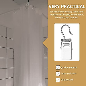 ULTNICE Drapery Hooks Stainless Steel Curtain Clips Hooks Small Patio Awining Lights Hanger Siding Clips for Hanging Tablecloth Towel Bathroom 60pcs Metal S Hooks