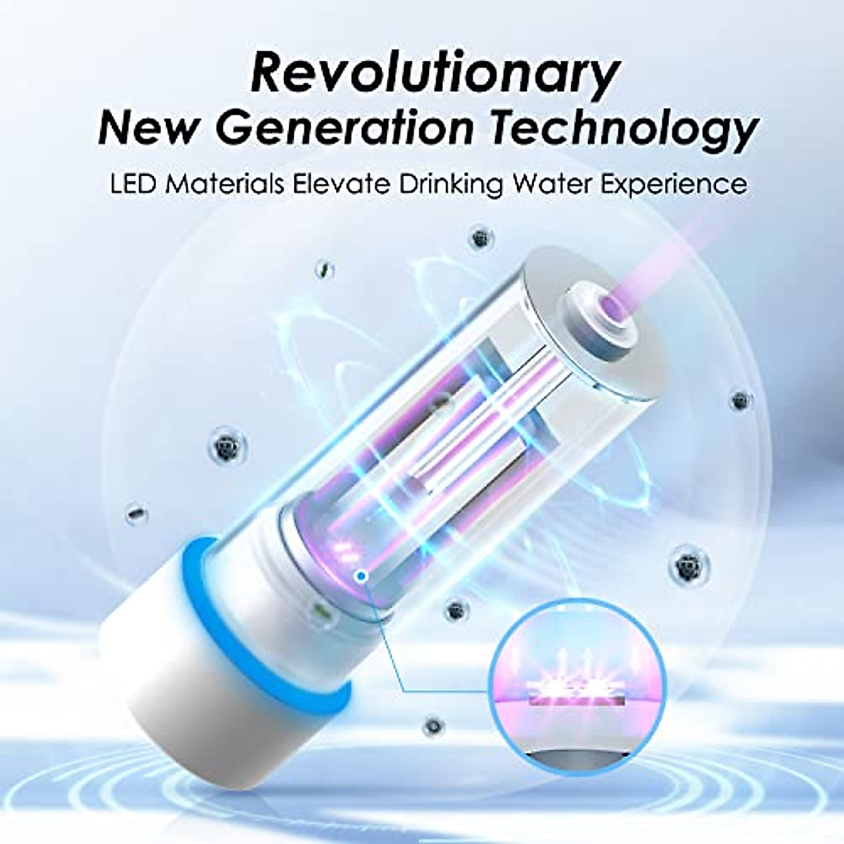 Waterdrop 15UB Under Sink Water Filter System and Waterdrop LED UV͎ Ultrąviolët Water Filter for Under Sink Water Filter System