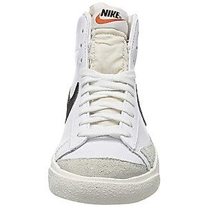 NIKE Men's Basketball Sneaker, White White Black 000, 10