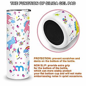 XccMe Rubber bottoms for sublimation tumblers,24 PACK Protective AntiSlip Silicone Bottom with 3M Adhesive for Wine Tumblers,Skinny Tumblers,Mason Jars 12oz/15oz/17oz/20oz/30oz Black (56mm)