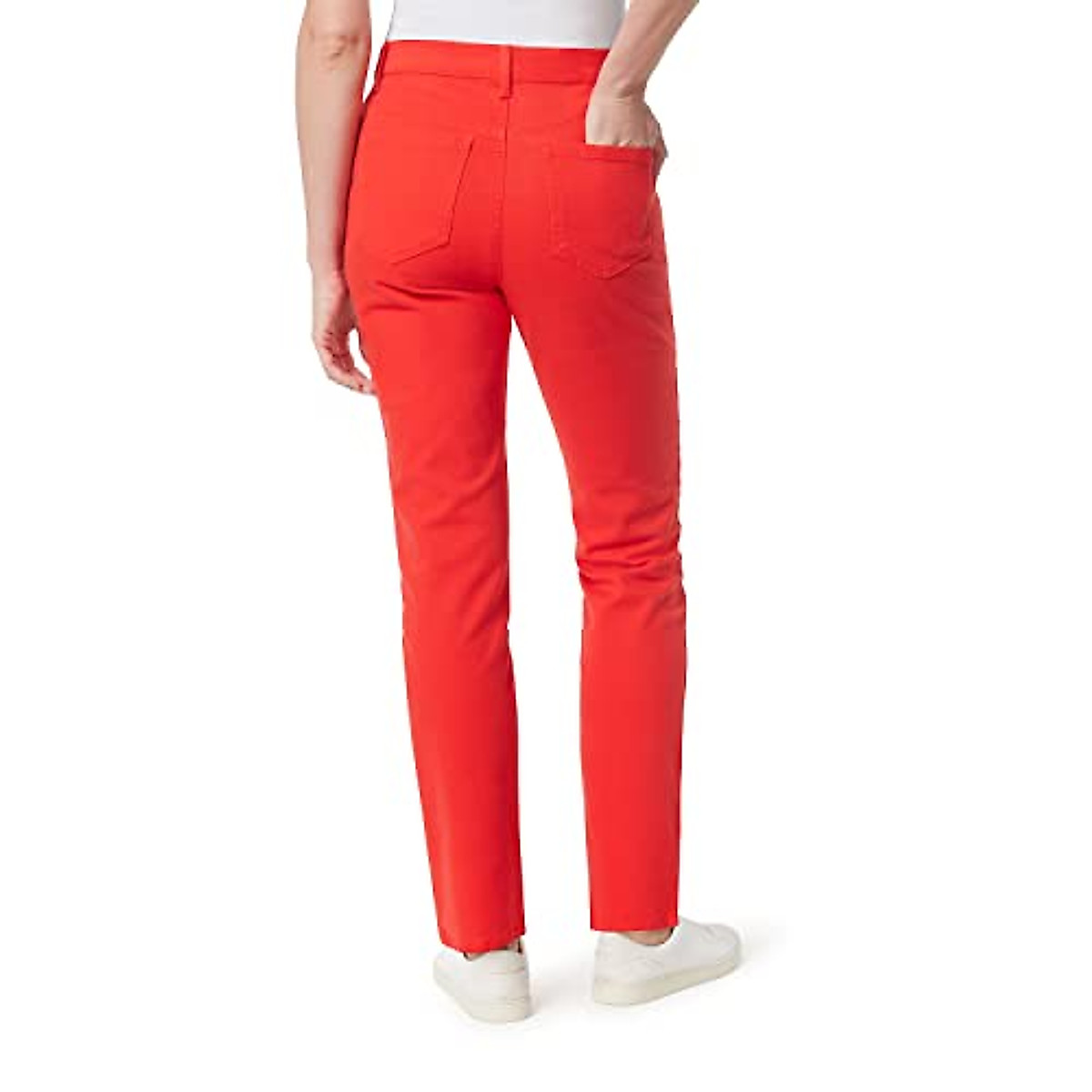 Gloria Vanderbilt Women's Classic Amanda High Rise Tapered Jean, Red Spark, 12