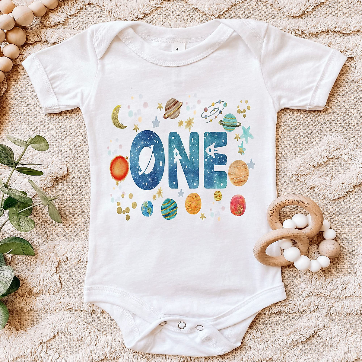 Space One Birthday shirt Birthday boy Shirt astronaut 1st Birthday Party 1st trip around the sun birthday outfit rocket 1st Birthday Shirt (18 month)