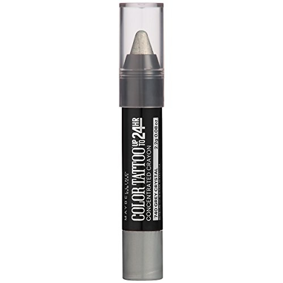 Maybelline New York Eyestudio ColorTattoo Concentrated Crayon,740 Grey Crystal, 0.08 oz.