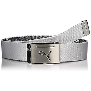 PUMA Golf 2019 Men's Reversible Web Belt (One Size), Bright White