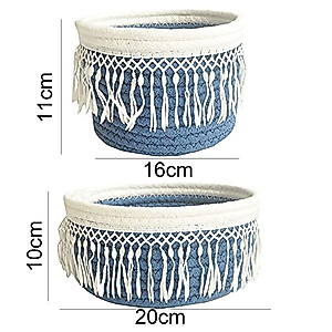 Cotton Line Makeup Storage Basket No Sharp Corners Large Capacity Small Debris Box