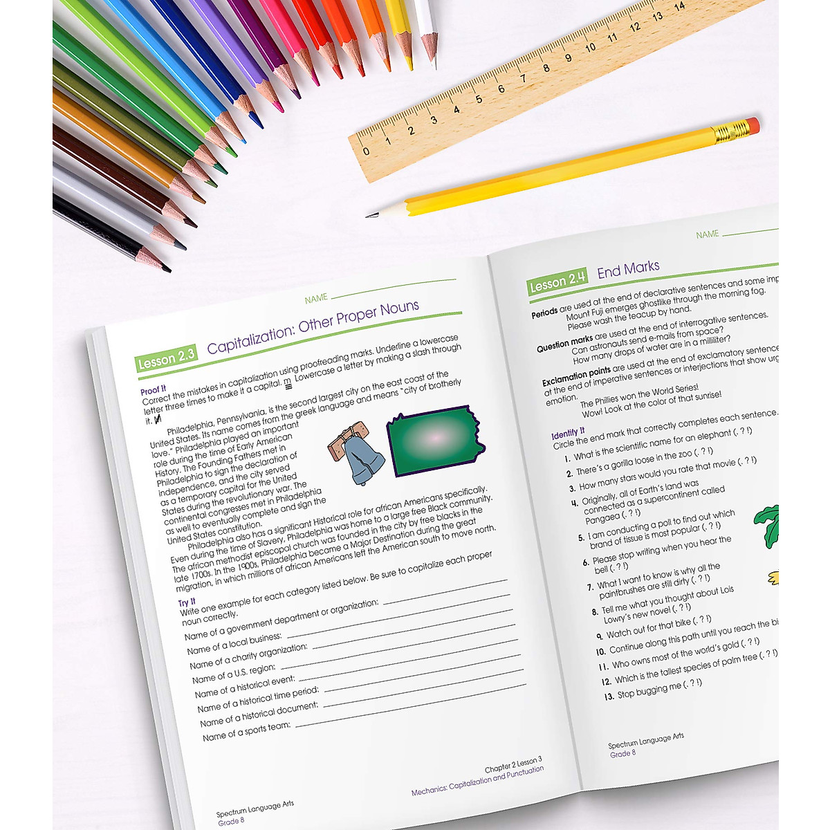 Spectrum Language Arts, Grade 8