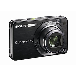Sony Cybershot DSCW150/B 8.1MP Digital Camera with 5x Optical Zoom with Super Steady Shot (Black)