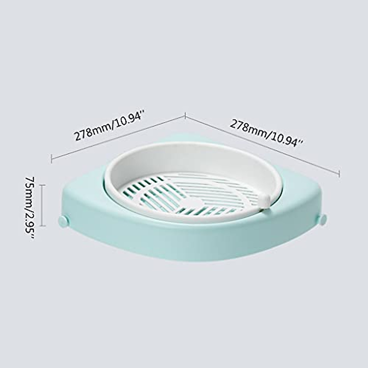 Bathroom Degree Rotating for Triangle Shelf Toilet Spinning Corner Organizer Holder Tray Storage Rack 360° Rotating Triangle Shelf