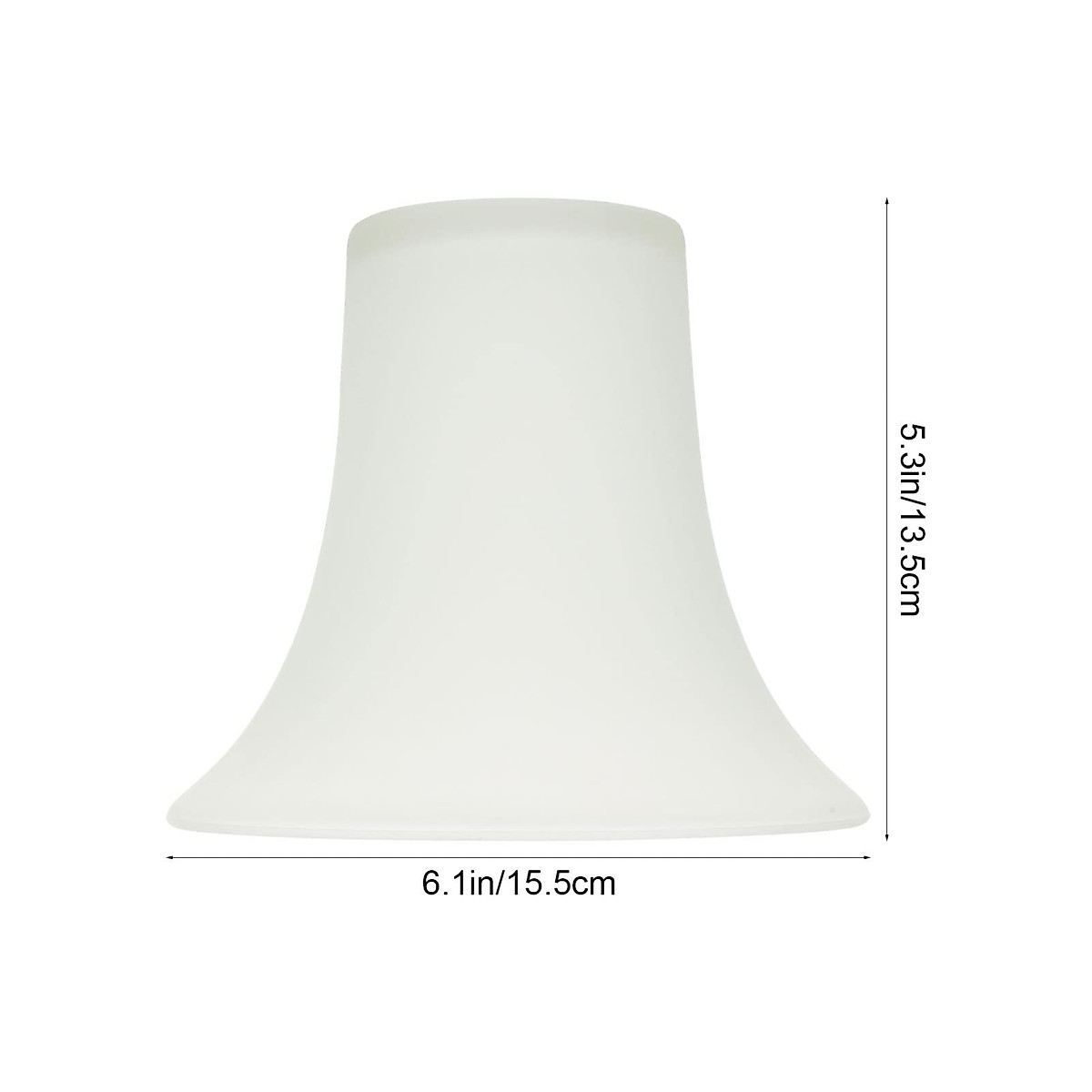 Beaupretty Glass Lampshade Glass Light Covers Bell Shaped Lampshade Ceiling Light Shade Wisteria Lamp Ceiling Lamp Light Shell Bedside Lamp Shade Chandalier Branches White Chandelier Shade