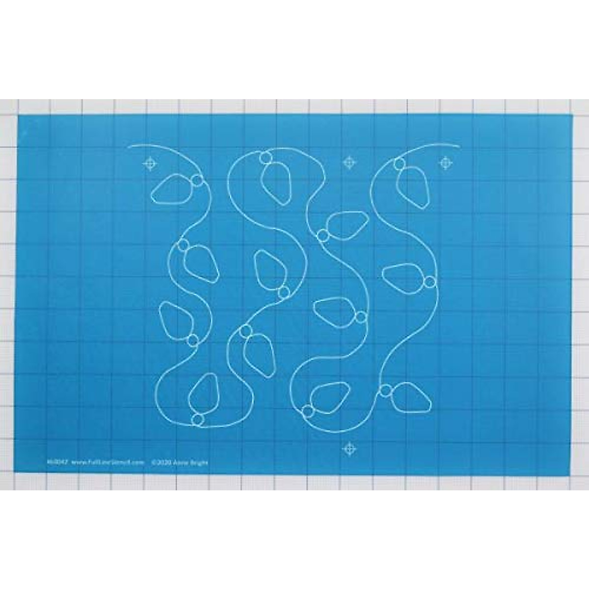 Hancy Creations Christmas Holiday Bundle, Pack of 3 Full Line Stencils, #40005 White Winter with Snowman Border, #60041 Christmas Star, #60042 Christmas Lights (40005, 60041, 60042)