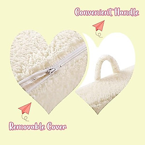 MOMCAYWEX Kids Snuggly-Soft Sherpa Chair, Cuddly Toddler Foam Chair for Boys and Girls, Cream