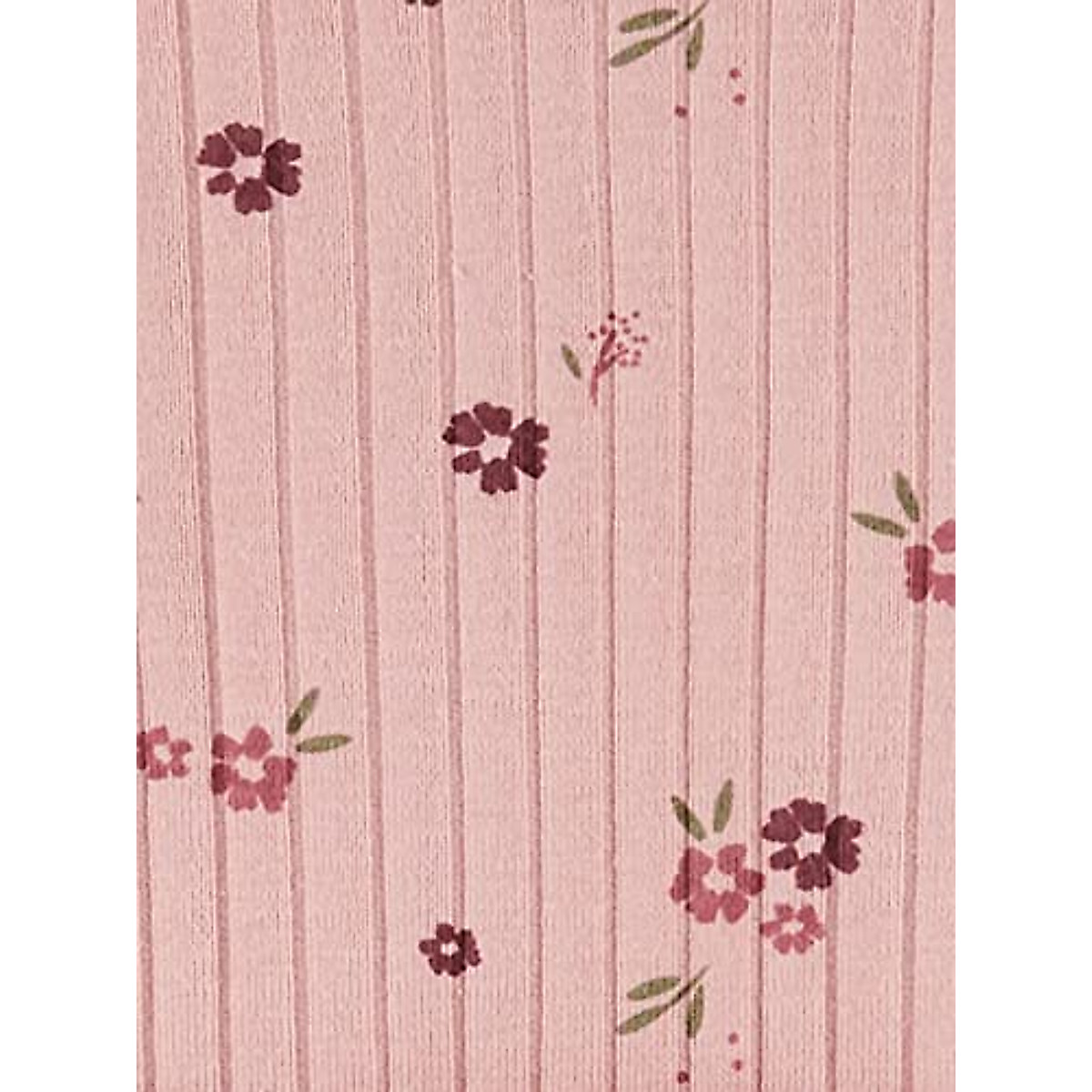 Simple Joys by Carter's Baby Girls' 4-Piece Textured Set, Plum/Floral, 0-3 Months