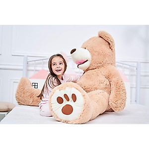 IKASA Giant Teddy Bear Plush Toy Stuffed Animals (Brown, 63 inches)