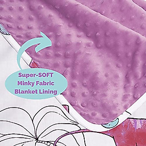 JumpOff Jo - Toddler Nap Mat for Preschool, Daycare, and Kindergarten - Sleeping Bag for Kids with Removable Pillow and Ultra Soft Blanket - Pink Dino