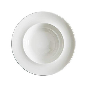 GRFIT Dishes Plates Durable White Porcelain Dinner Plates, Pasta, Salad, Soup Round Plate, Elegant Plate Suitable for Restaurant, Family, Party Use Home dining plate