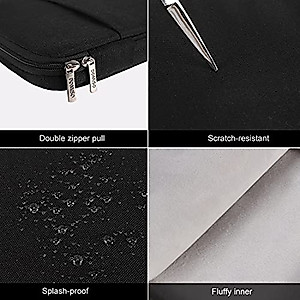 DOMISO 17.3 inch Laptop Sleeve Case Water Resistant Shockproof Protective Computer Bag for 17.3" Notebook/HP Pavilion Envy 17/Dell/Lenovo IdeaPad/LG Gram/MSI/ASUS with Accesory Bag,Black