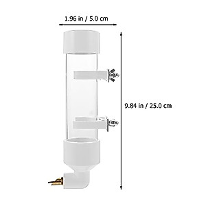 POPETPOP Bird Water Dispenser, Bird Water Automatic Bottle Automatic Water Drinker, Bird Drinker Waterer Parakeet Water Bottle Parrot Parrot Feeding Bottle Water Dispenser Bird Cage Supplies