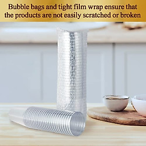 Vplus 150 Pack 12 oz Silver Rimmed Plastic Cups, Reusable Clear Plastic Cups, Disposable Heavy Duty Plastic Cups Perfect For Wedding, Thanksgiving Day, Christmas, Halloween Party Cups