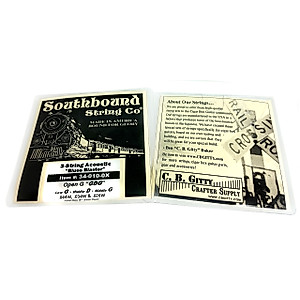 Acoustic Medium 3-String Cigar Box Guitar Strings - Low Open G (GDG)