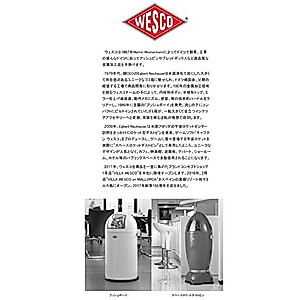 Wesco Single Boy-German Designed-Step Trash Can, Powder Coated Steel, 3.4 Gallon / 13 L, White, Black