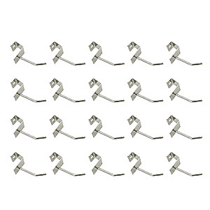 Sscon 20Pcs 3mm x 45mm Metal Display Hooks 2 Inch Supermarket Storage Display Hangers