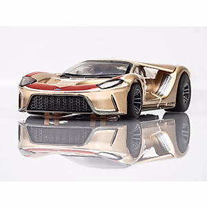 AFX/Racemasters Ford GT Heritage #5 Gold AFX22061 HO Slot Racing Cars