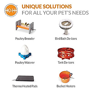 K&H PET PRODUCTS Thermo-Farm Animal Heated Mat Black Small 12.5 X 18.5 Inches