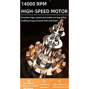 Immersion Blender Handheld, 2-in-1 Hand Blender Electric with USB Rechargeable 3 Speeds, Stainless Steel Blade Stick Blender with Whisk, for Coffee Latte,Hot Chocolate, Egg (Green)