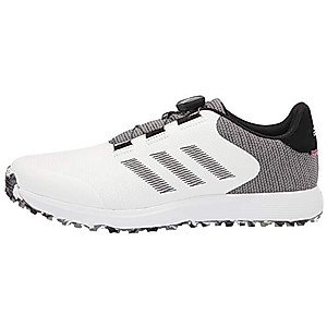 adidas mens Golf Shoe, White/Black/Grey, 10.5 US