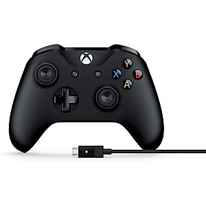 Microsoft 4N6-00001 Xbox Controller + Cable Windows (Renewed)