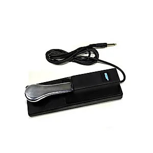 HQRP Sustain Pedal compatible with Yamaha YPG-235 / YPG-535 / YPT-230 / YPT-330 / YPT-240 / PSR-E243 / MM6 / MM8 / MO6 / MO8 / MOX6 / MOX8 / MX49 / MX61 Keyboards
