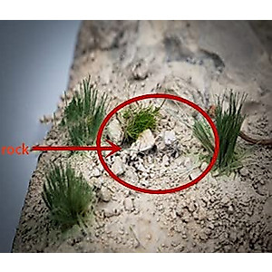 Miniature Rock Pebble Basing Kit Tabletop Layout Terrain Scenery Landscape Model Railroad Sand Table Material, Pack of 3