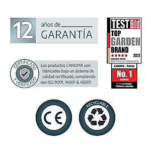 Palram - Canopia Olympia 10' x 24' Patio Cover - White/White