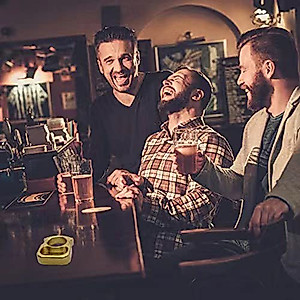 Brass Bottle Opener Solid and Durable - Personalized Pocket Keychain Easy to Carry, Opener for Vintage Beer Gifts for Men, Husband, Dad, Boyfriend（2.1x1.5x0.4inch）