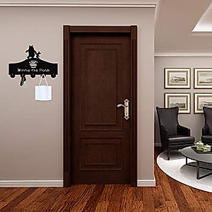 YSdesign Winnie The Pooh Key Hooks-Disney Wall Hooks Heavy Duty 22LB(Max),Wall Décor,Wood Coat Hooks, Key Holder,Key Hanger for Wall、Entryway and Kitchen