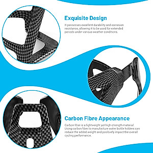 LABBYWAY Carbon Fibre Bike Water Bottle Cage, Durable Ultralight Water Drink Holder Rack, Lightweight PC Water Bottle Holder for Bicycle, Cycling Bottle Holder Cages for MTB, Road Bike, Mountain Bikes