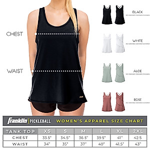 Franklin Sports Women's Lattice Back Tank Top-Relaxed fit, Black, Large