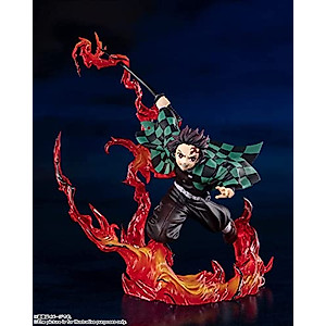 TAMASHII NATIONS - Demon Slayer: Kimetsu no Yaiba - Tanjiro Kamado Total Concentration Breathing, Bandai Spirits FiguartsZERO Collectible Statue