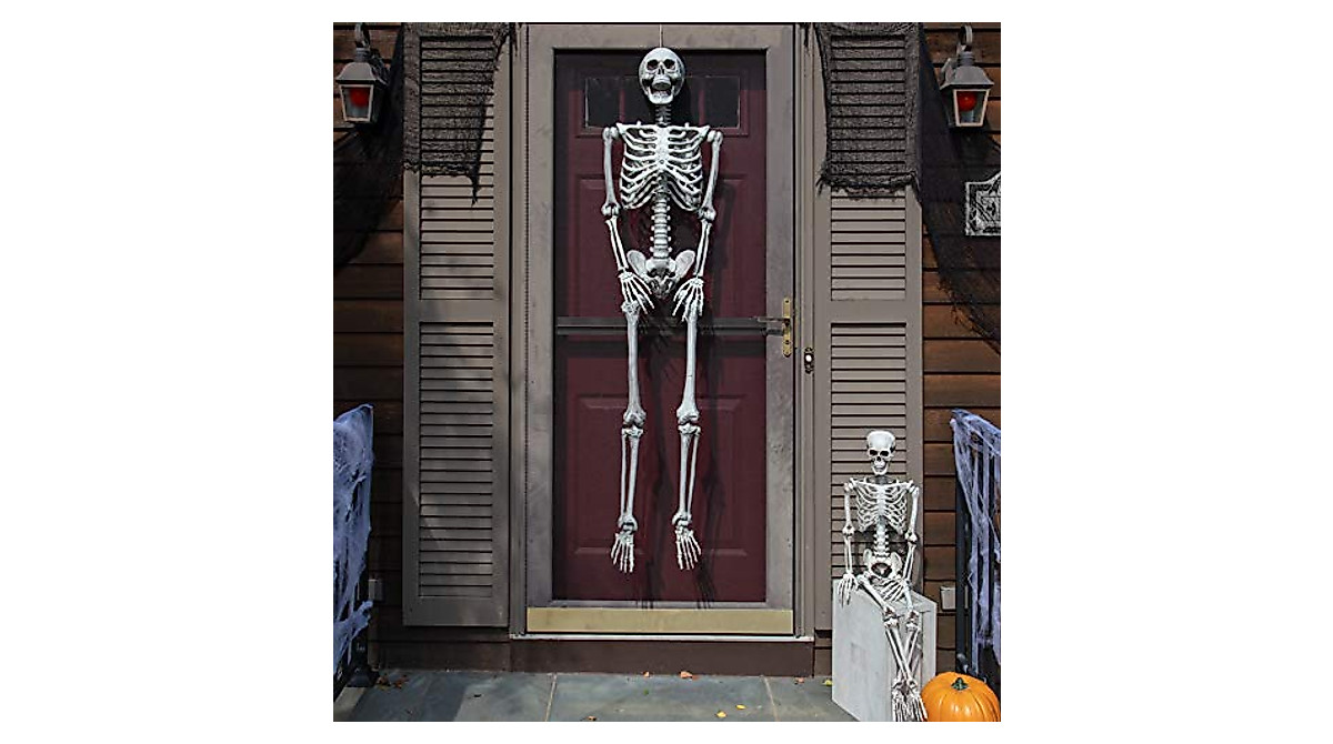 Life Size Skeleton Halloween Decor - 2 Pack for Parties