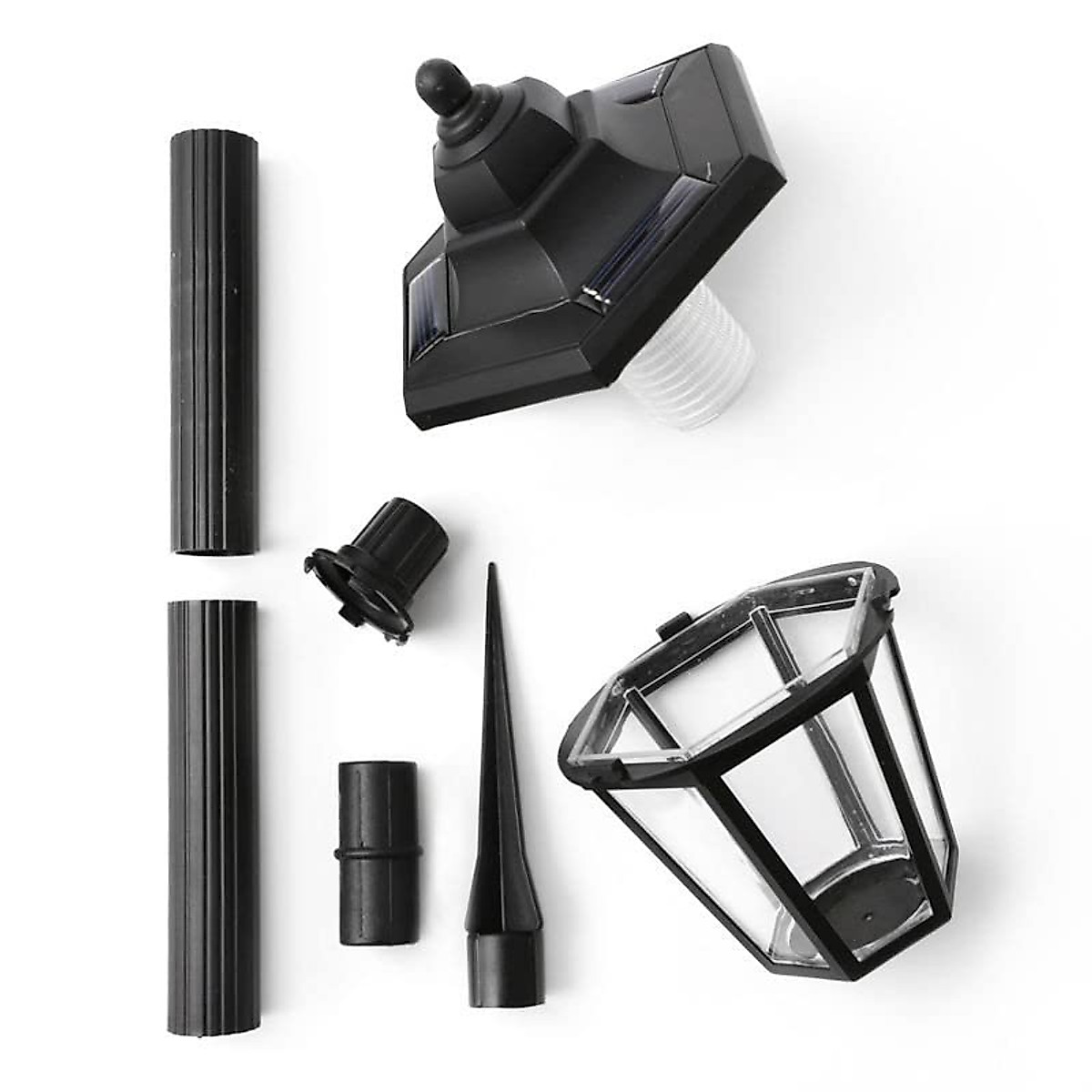 LED Solar Pathway Lights Outdoor, Outdoor Solar Hexagonal Lights, Waterproof Solar Lights for Outside, Garden, Landscape, Driveway, Walkway, Yard, Sidewalk, Lawn (2PC)