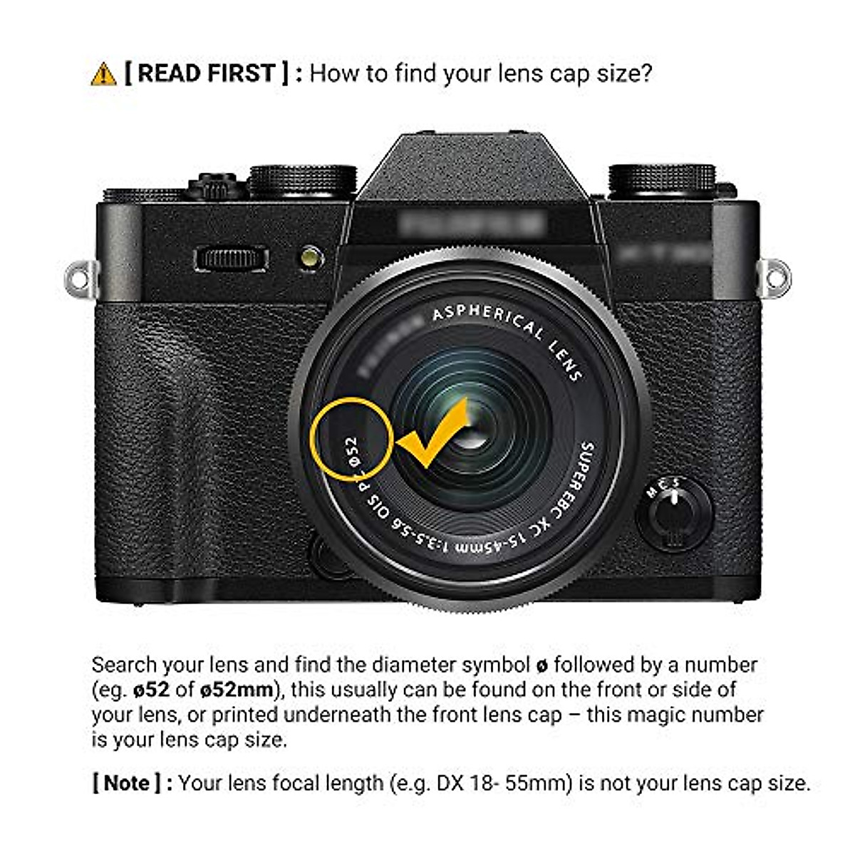 2 Pack JJC 52mm Front Lens Cap Cover with Elastic Cap Keeper for Nikon D3000 D3100 D3200 D3300 D5000 D5100 D5200 D5300 D5500 with AF-S 18-55mm Kit Lens and Other Lenses with 52mm Filter Thread