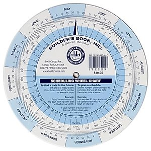 Scheduling Wheel Chart