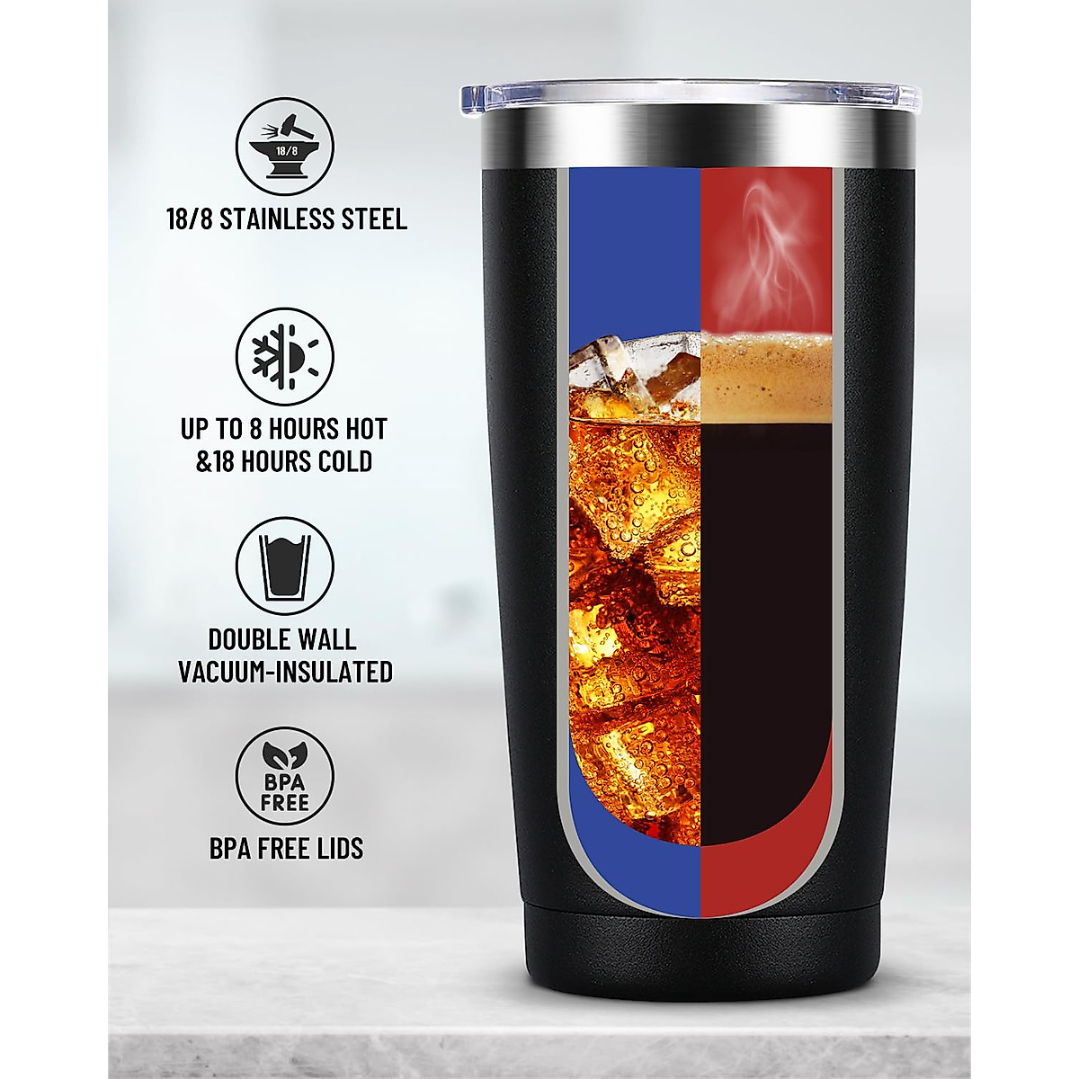 SMITWORLD Golf Gifts for Dad, Golf Gifts for Men, Funny Golf Gifts, Golf Gifts for Men Golfers, Father's Day Gifts, 20oz Tumbler, Black