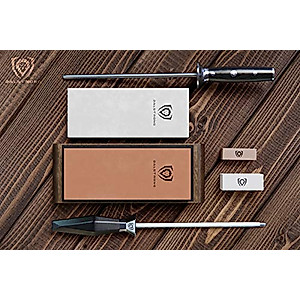 Dalstrong Honing Rod Steel - 9 inch - Shadow Black Series - Black Titanium Nitride Coated - High Carbon 7CR17MOV-X Vacuum Treated Steel - Scratch Free - NSF Certified