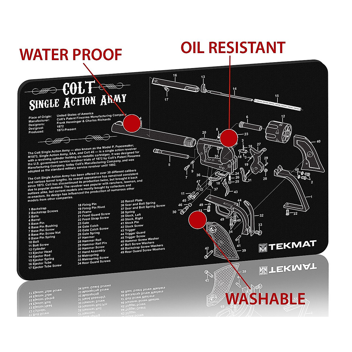 TekMat for use with Colt Single Action Army - SAA